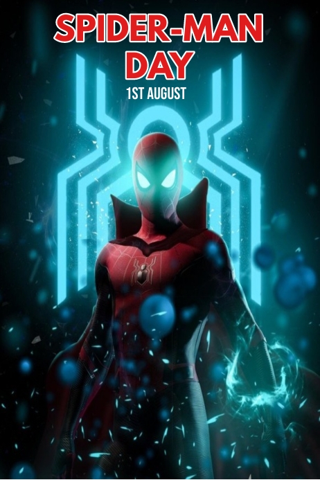 Spider man day poster Template | PosterMyWall