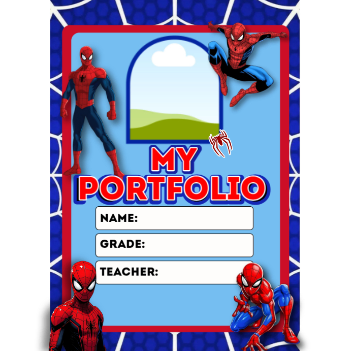 Spider-Man Portfolio Template | PosterMyWall
