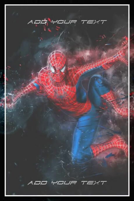 Plantilla de Spider-Man Poster | PosterMyWall