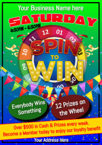 spin to win Template | PosterMyWall