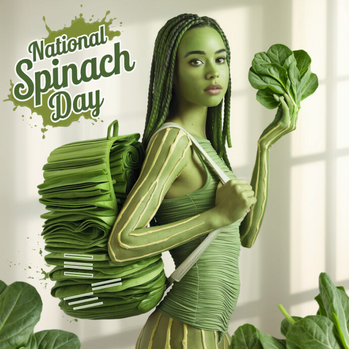 Spinach Day Template | PosterMyWall
