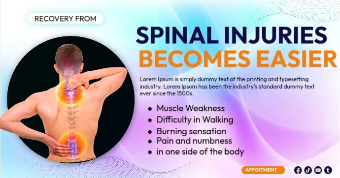 Copy of Spinal Injuries Ads | PosterMyWall