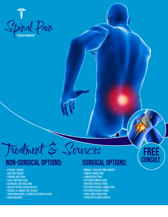 Spinal Pain Template | PosterMyWall