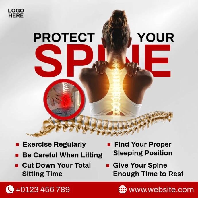 Spine Back Pain Template | PosterMyWall