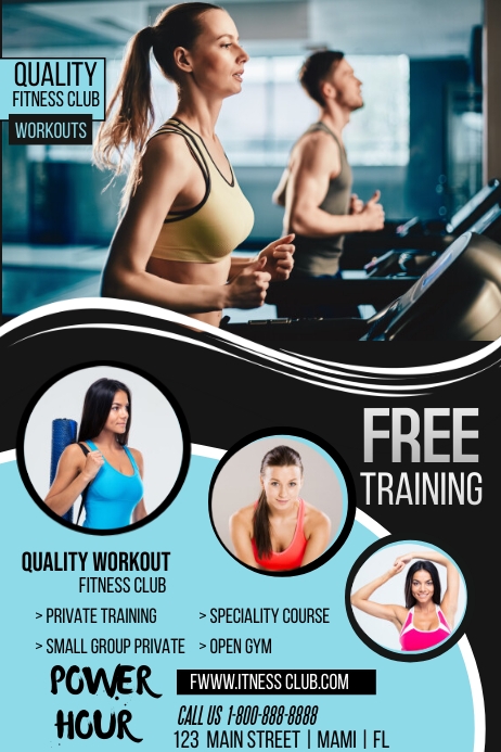 Fitness Club Template | PosterMyWall