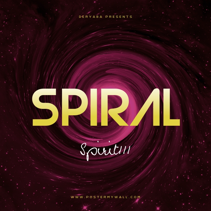 Spiral CD Cover Template | PosterMyWall