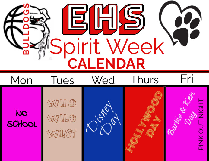 Spirit Week 2024 Template | PosterMyWall