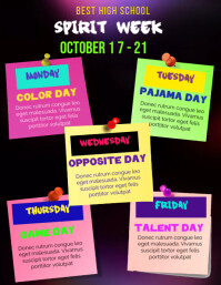 Spirit Week Template | PosterMyWall
