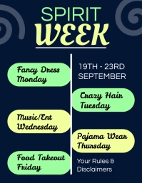 Spirit Week Template | PosterMyWall