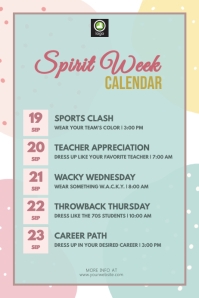 spirit week ad Template | PosterMyWall