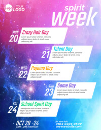 Spirit Week Flyer Template | PosterMyWall