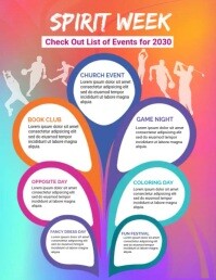 Spirit Week Flyer Template | PosterMyWall