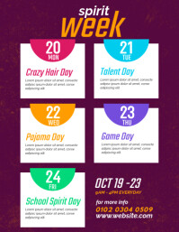 Spirit Week Template | PosterMyWall