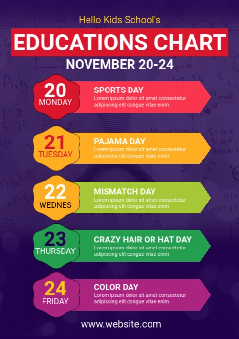 Spirit Week Flyer Template | PosterMyWall