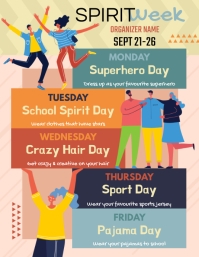 Spirit Week Flyer Template | PosterMyWall