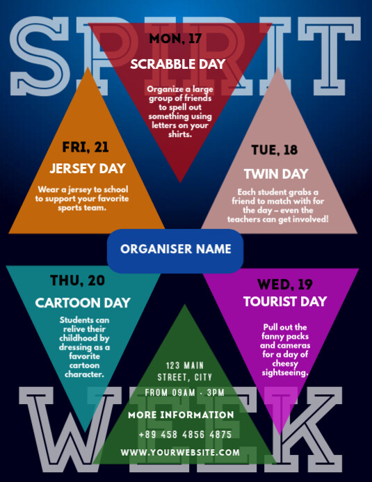 Plantilla de Invitación a La Semana Del Espíritu | PosterMyWall