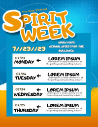 Spirit Week Poster Template | PosterMyWall