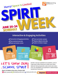 Spirit Week Flyer Template | PosterMyWall