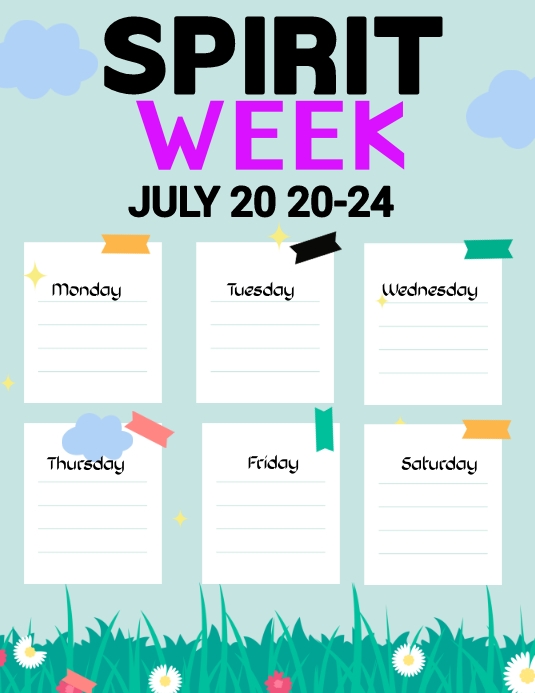Spirit Weeks Ads Template | PosterMyWall