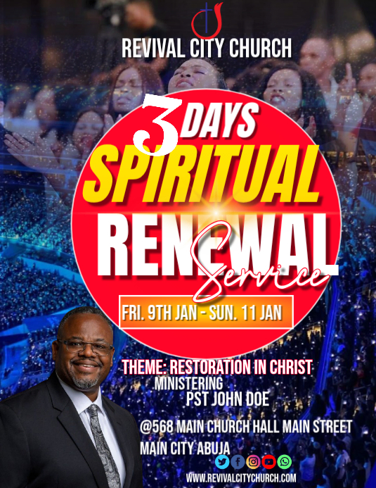 spiritual renewal poster Template | PosterMyWall