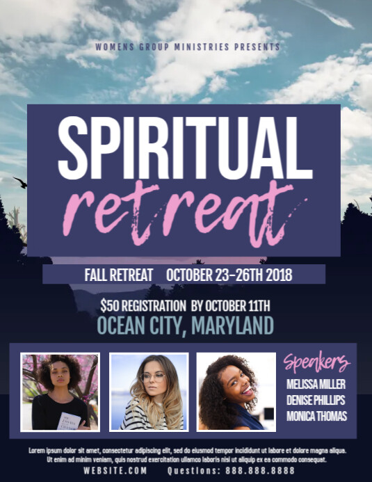 Spiritual retreat Template | PosterMyWall