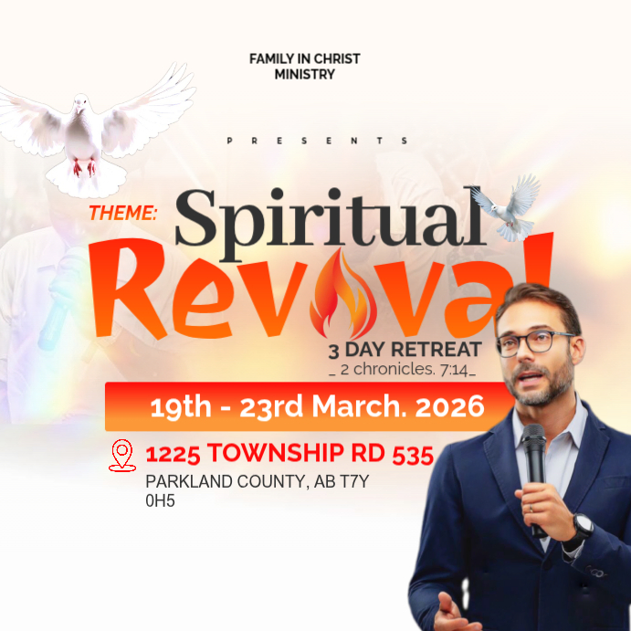 Spiritual revival church flyer design Template | PosterMyWall