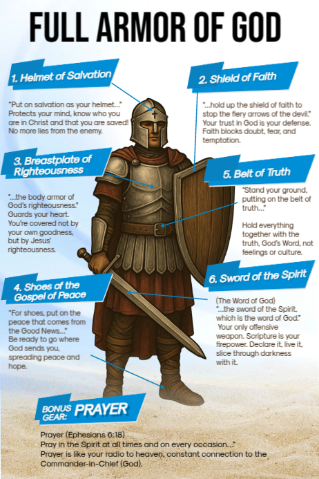 Spiritual Warfare Faith Armor Template | PosterMyWall