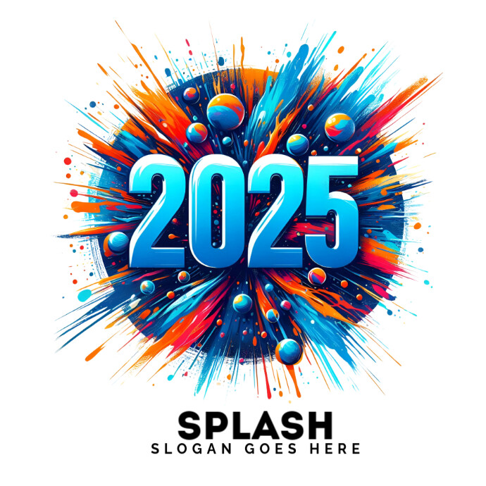 Modèle Splash Logo 2025 Logo | PosterMyWall
