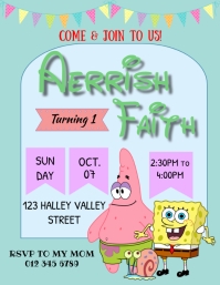 Spongebob Template | PosterMyWall