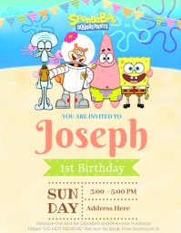 Spongebob Template | PosterMyWall