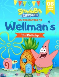 Spongebob Template | PosterMyWall