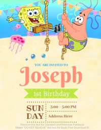 Spongebob Template | PosterMyWall