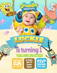 Spongebob Template | PosterMyWall