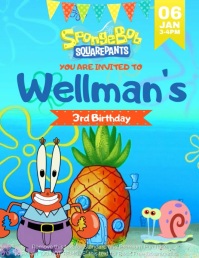 Spongebob Template | PosterMyWall