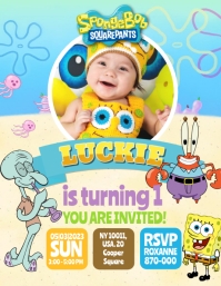 Spongebob Template | PosterMyWall