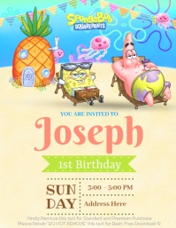 Spongebob Template | PosterMyWall