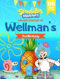 Spongebob Template | PosterMyWall