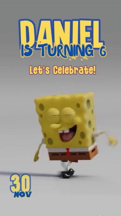 Spongebob Instagram Reel เทมเพลต | PosterMyWall
