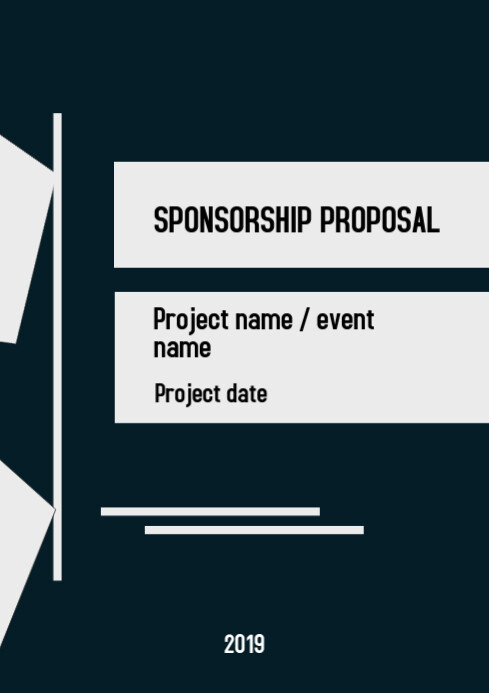 Sponsorship proposal Template | PosterMyWall