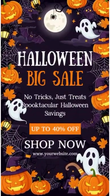 Spooktacular Halloween Sale Template | PosterMyWall