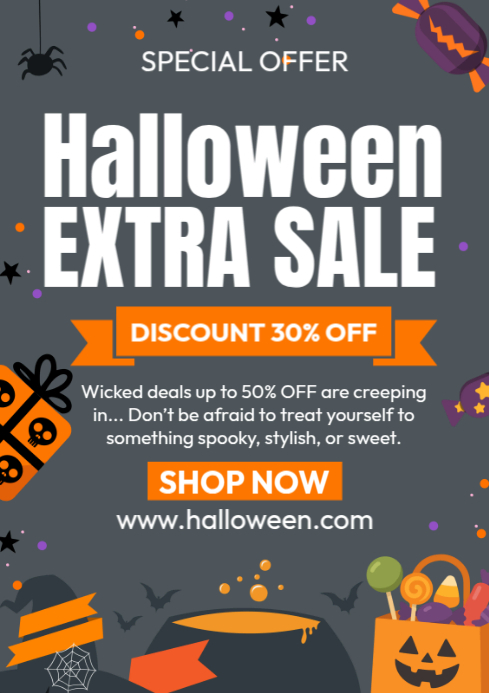 Spooky Deals Template | PosterMyWall