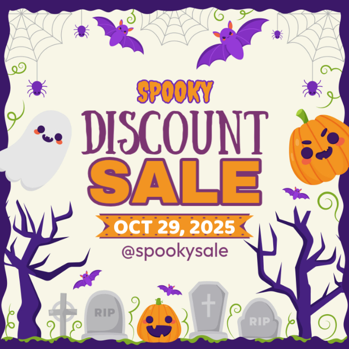 Spooky Discount Template | PosterMyWall