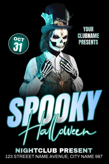 Spooky Halloween Night Template | PosterMyWall