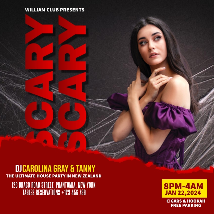 Spooky Halloween Party Ads Template | PosterMyWall