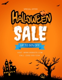 Halloween Pumpkin Sale Flyer Template | PosterMyWall