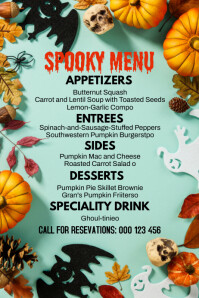 Halloween Menu Template | PosterMyWall