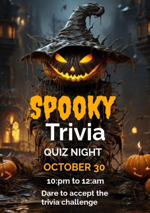 Spooky Night A2 Template | PosterMyWall