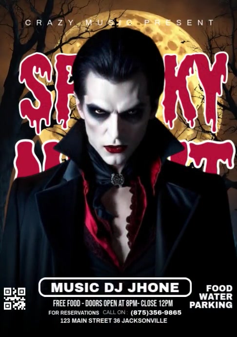 Spooky Night Party Template | PosterMyWall