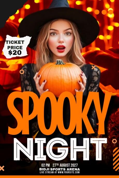 Spooky Night Party Template | PosterMyWall