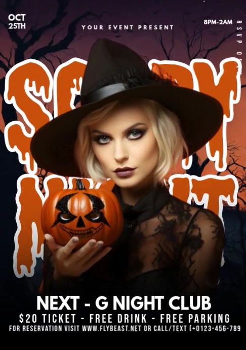 Copy of Spooky Night Party | PosterMyWall